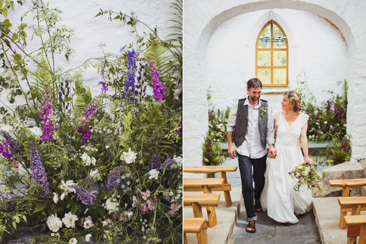 Wild Welsh summer wedding inspiration with foxgloves and ferns