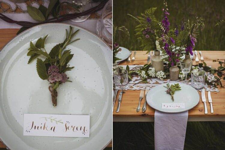 Wild Welsh summer wedding inspiration with foxgloves and ferns
