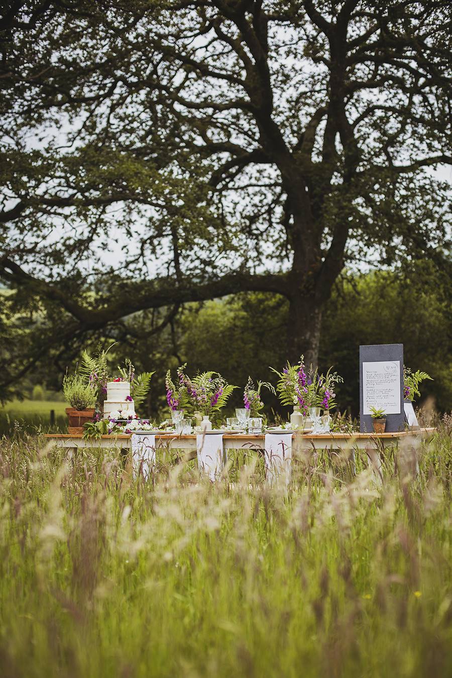Wild Welsh summer wedding inspiration with foxgloves and ferns